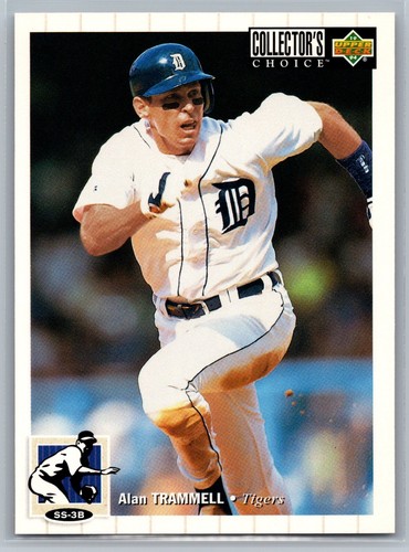 1994 Alan Trammel Upper Deck Baseball #474 Detroit Tigers MLB Card | eBay