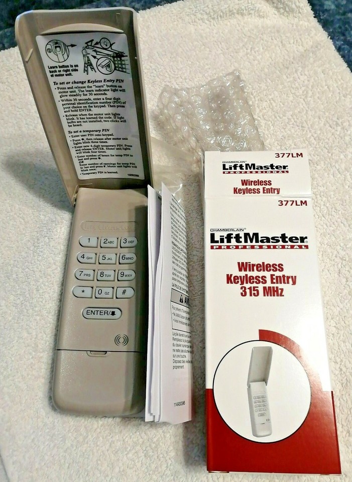 ***GENUINE LIFTMASTER BRAND*** LiftMaster 377LM Wireless Keypad FREE ...