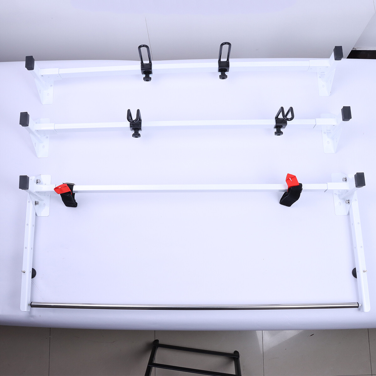 3 Bar Ladder Roof Racks For 2015+ Ford Transit 150 250 350 Van 750 LBS ...