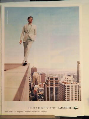 LACOSTE FINE FASHIONS ORIG VTG 2014 ADVERTISEMENT | eBay