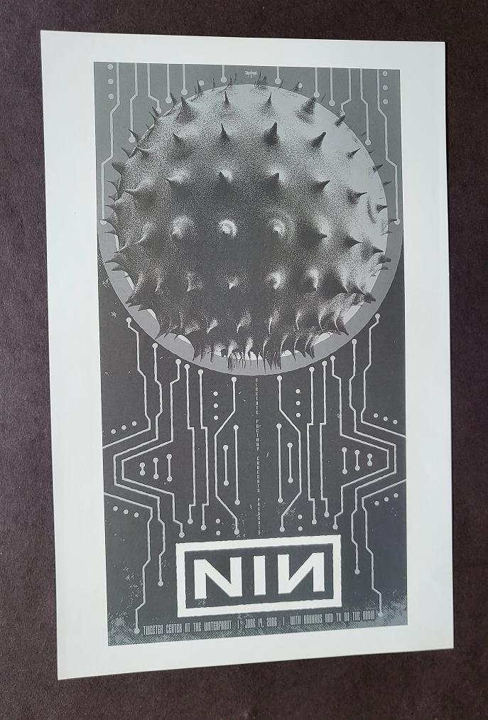 Todd Slater "Nine Inch Nails" Poster Print Mounted offset Lithograph ...