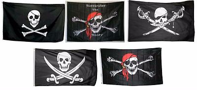 3x5 3'x5' Wholesale Set Jolly Roger Pirate Calico Brethren Surrender ...