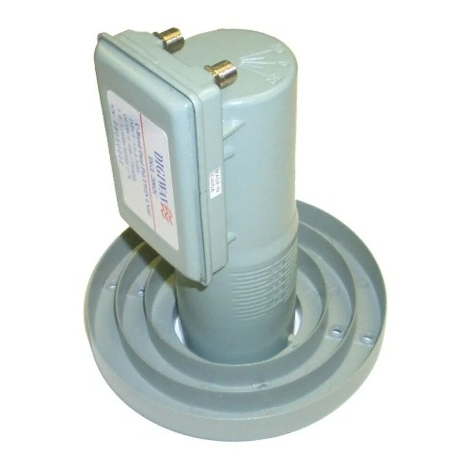 C-band LNBF DUAL Wideband 65dB Gain- Phase Lock Loop 3.7-4.2GHz ...