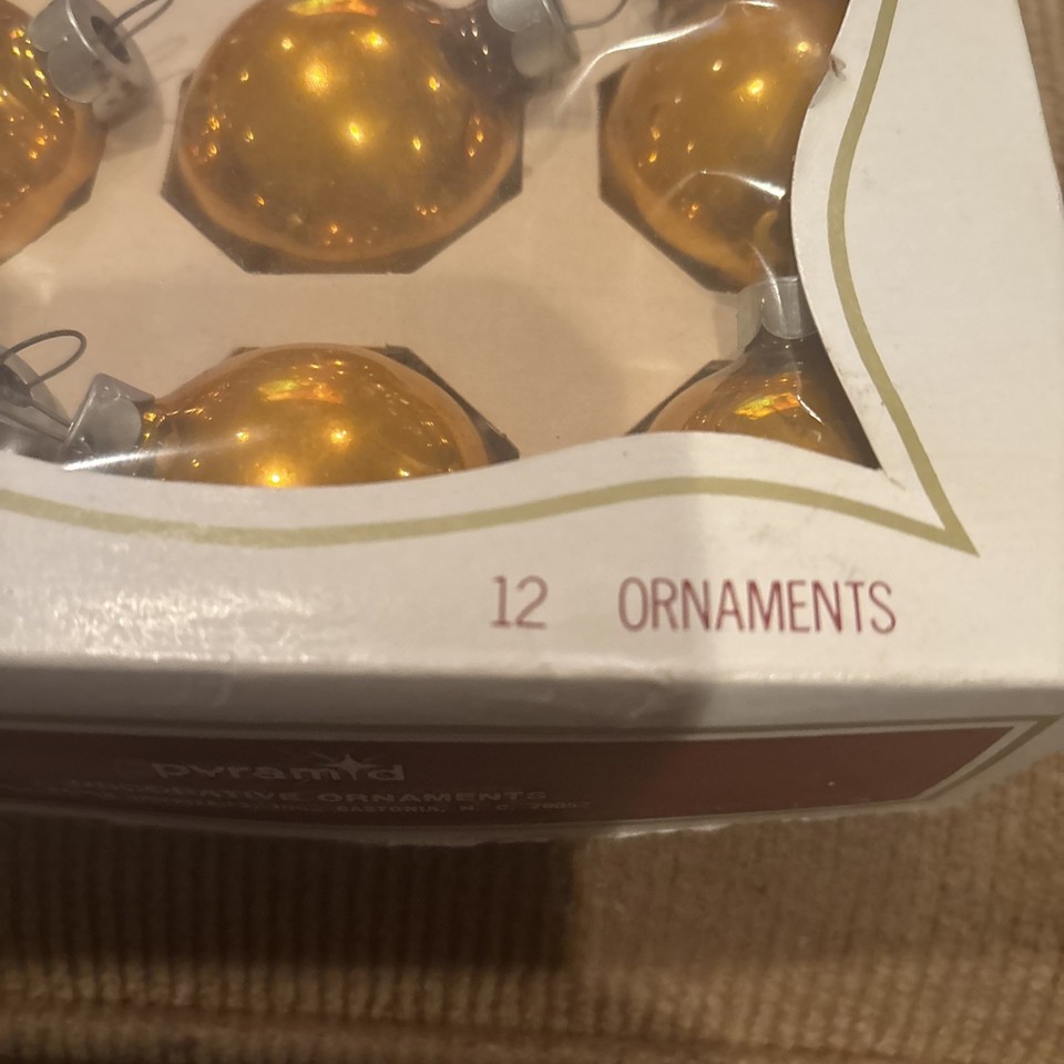 Vintage Pyramid Christmas Ornaments12 Each Box | eBay UK