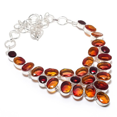 Bi-Color Tourmaline, Garnet Gemstone 925 Sterling Silver Jewelry ...