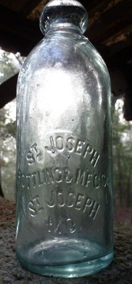 MISSOURI HUTCHINSON BOTTLE-St.Joseph Bott.& Mfg.Co.-Undulating ...
