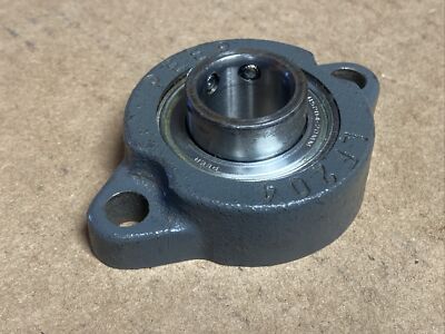 NEW PEER LF204 20mm 2-Bolt Flange Bearing w/ Lock Collar FHS204-20MM ...