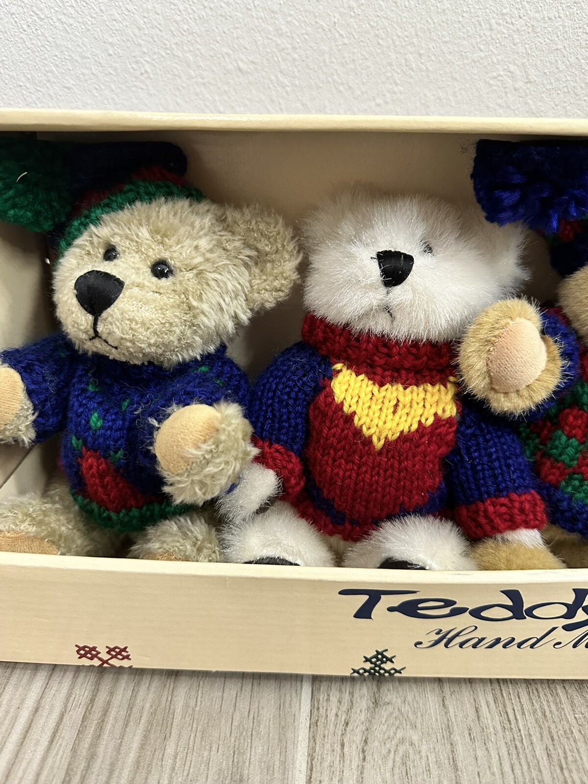 HugFun Teddy Bear Collection Hand Made Knitted Sweaters - New | eBay