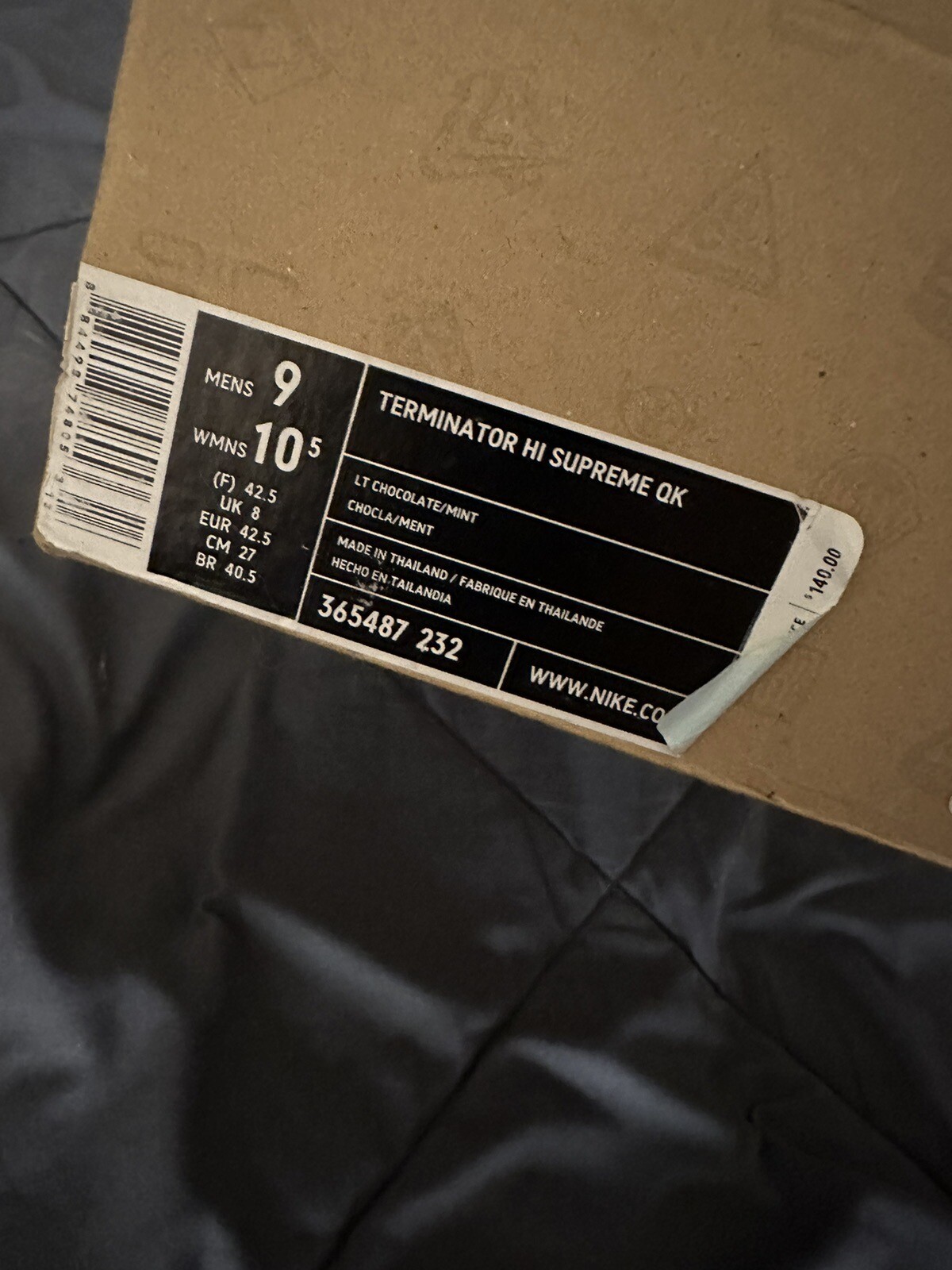 Nike Terminator Hi Supreme QK Swagger - Size 9 - Gem