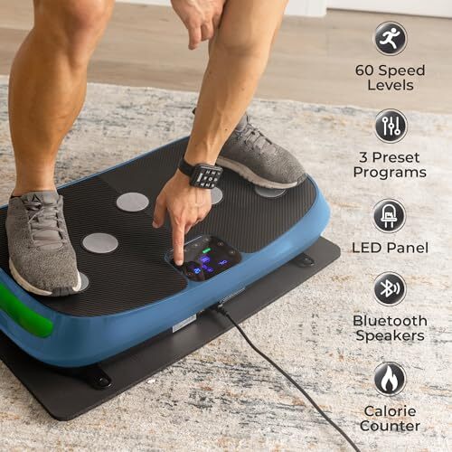 LifePro Rumblex 4D Vibration Plate Exercise Machine - Triple Motor ...
