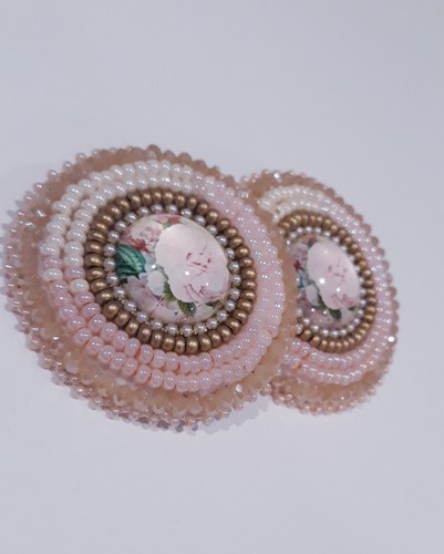 Beaded Round Native Earrings | eBay