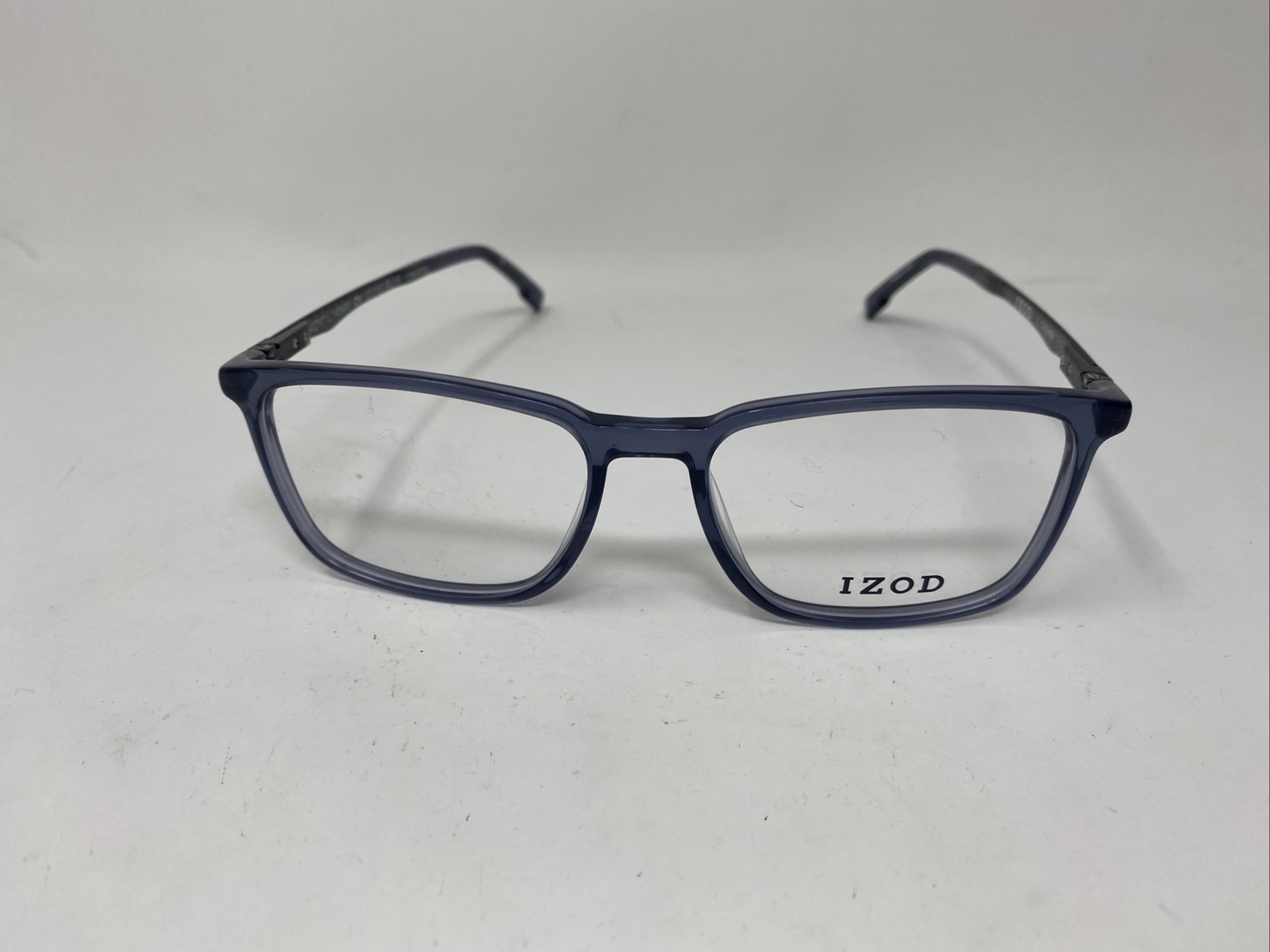 IZOD EYEWEAR IZ 2100 BLUE CRYSTAL CARBON FIBER 54/17/145 EYEGLASSES ...