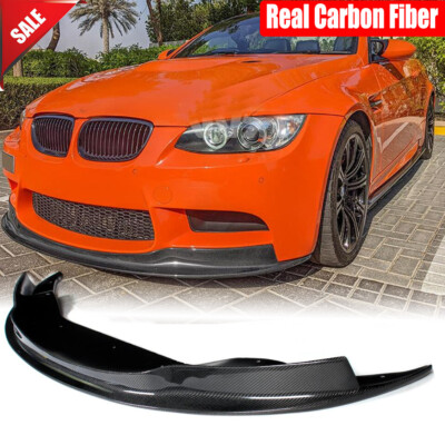 For BMW E90 E92 E93 M3 2005-2011 Carbon Fiber Front Bumper Lip Spoiler Splitters | eBay