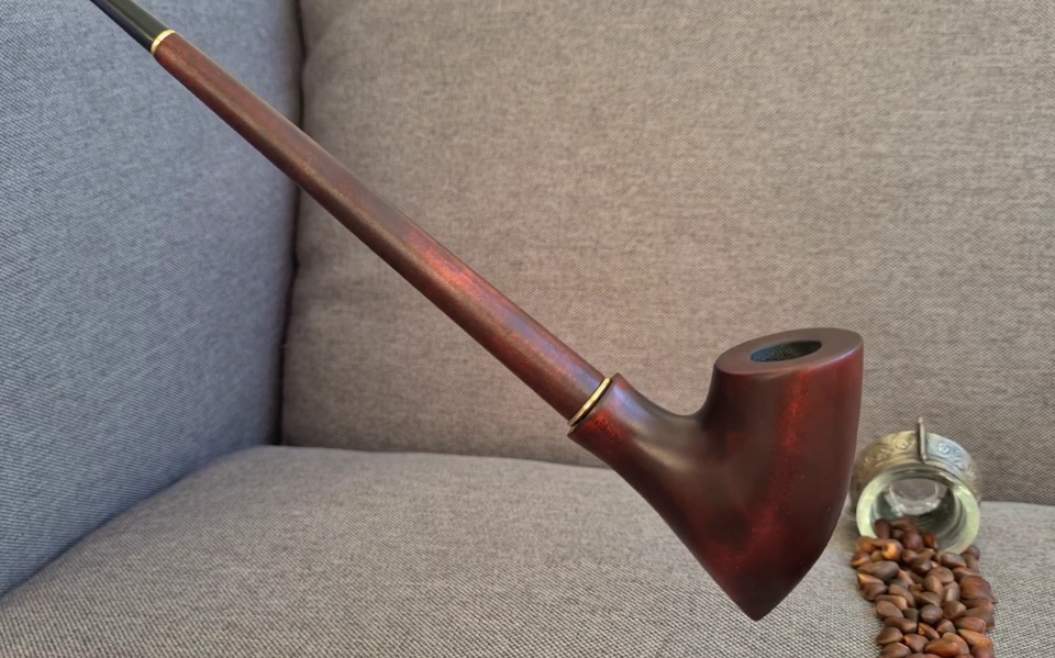 Long pipe 12.8' Long stem Churchwarden smoking tobacco wooden pipe | eBay