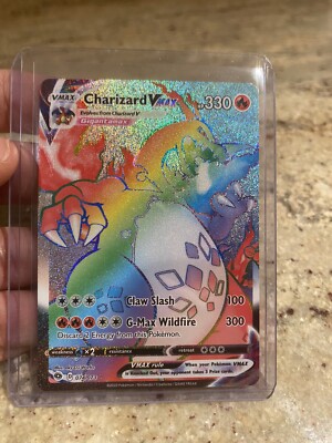 Pokemon Champions Path Charizard VMAX Rainbow Hyper Secret Rare Pack ...