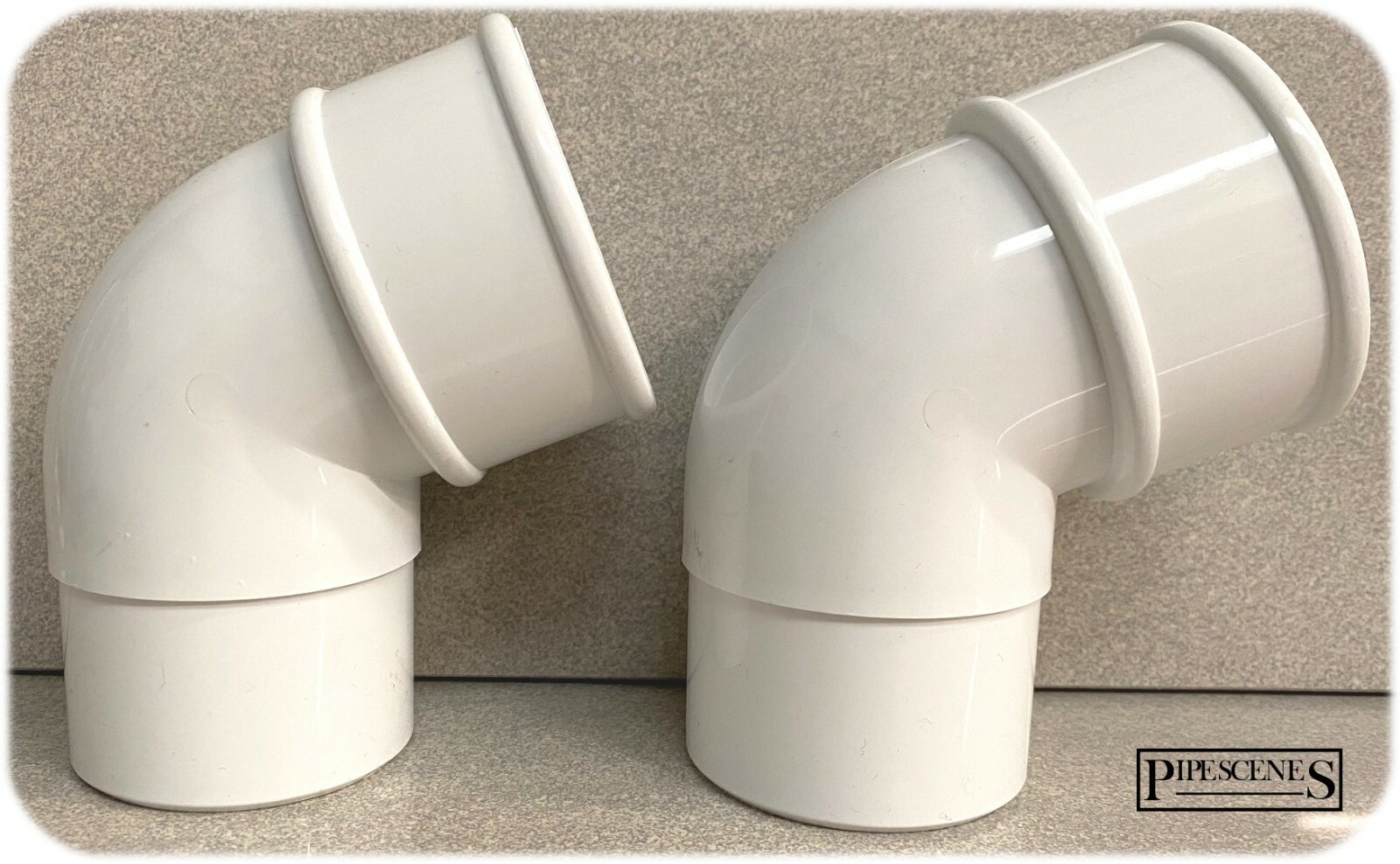 Gutter Swan Neck Down Pipe Rainwater Offset Bend Set 68mm White for ...