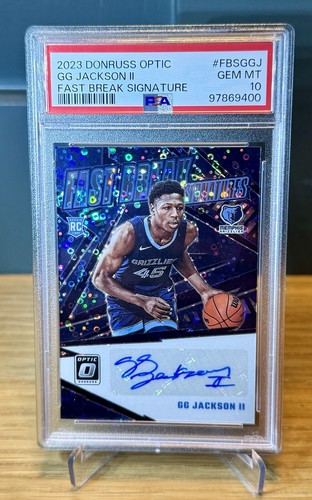 2023-24 Panini Donruss Optic Rated Rookie Auto GG Jackson II PSA 10 SSP ...