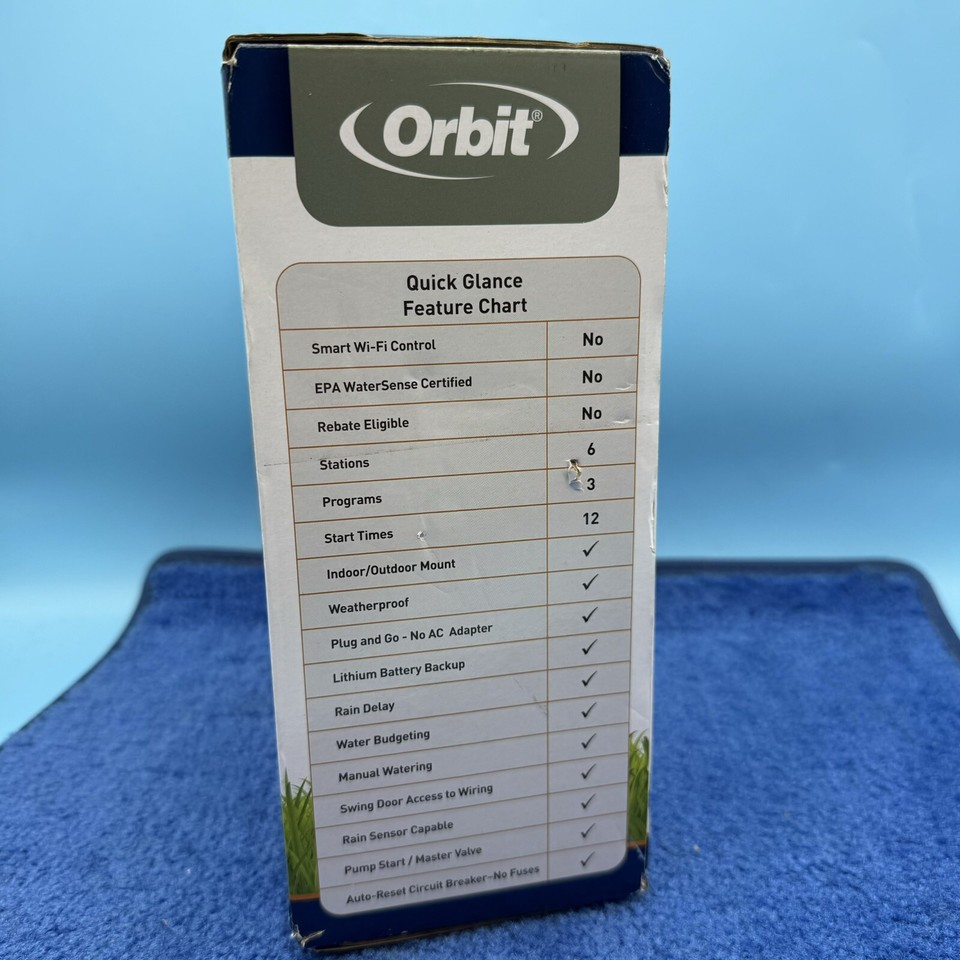 Orbit 57896 Easy-Set Logic 6-Station Indoor/Outdoor Sprinkler Timer ...