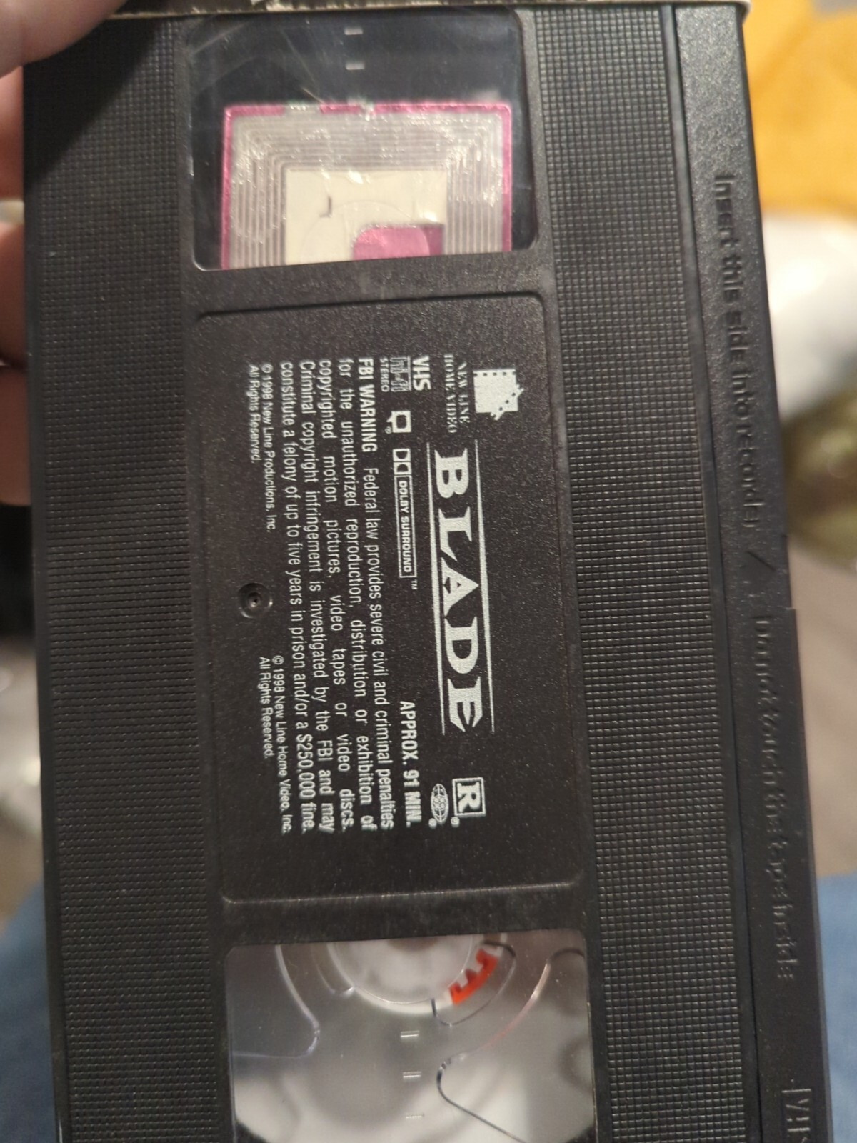 BLADE VHS 1998 Original R Rated Marvel Comic Super-Hero Vampire Hunter ...