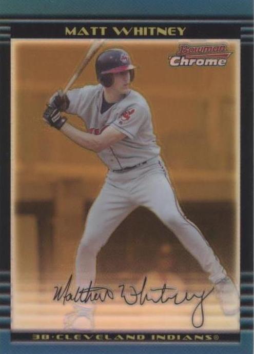 2002 Bowman Chrome Draft Picks & Prospects - Matt Whitney #BDP33 Gold ...