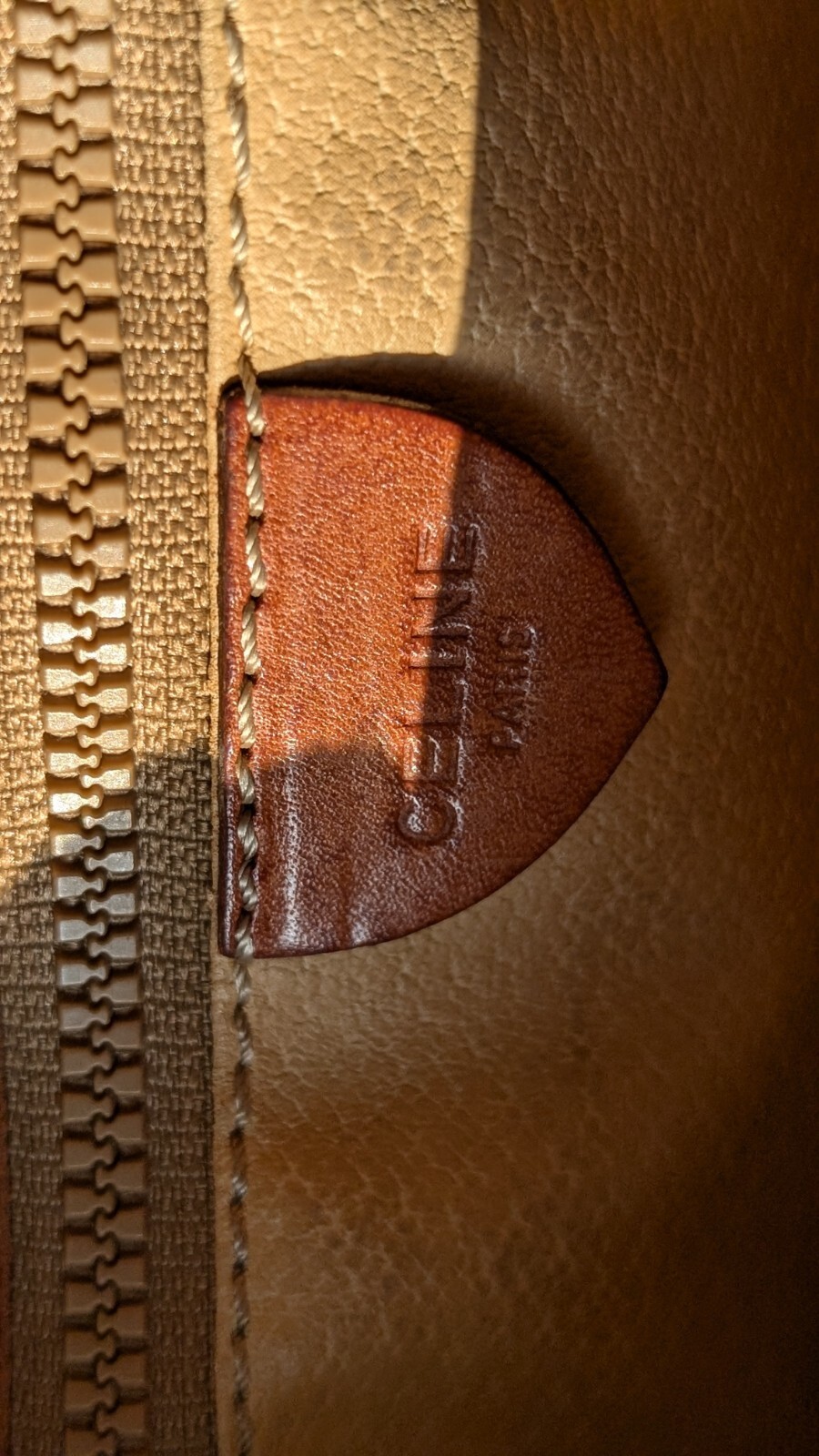 VINTAGE CELINE M08 Monogrammed Leather Signature Canvass Magnetic Flap Mini Bag | eBay