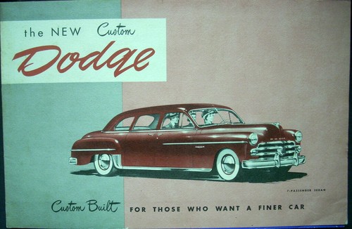 1950 Dodge Sales Brochure Canada Sedan Club Coupe ORIGINAL Gyro Matic ...