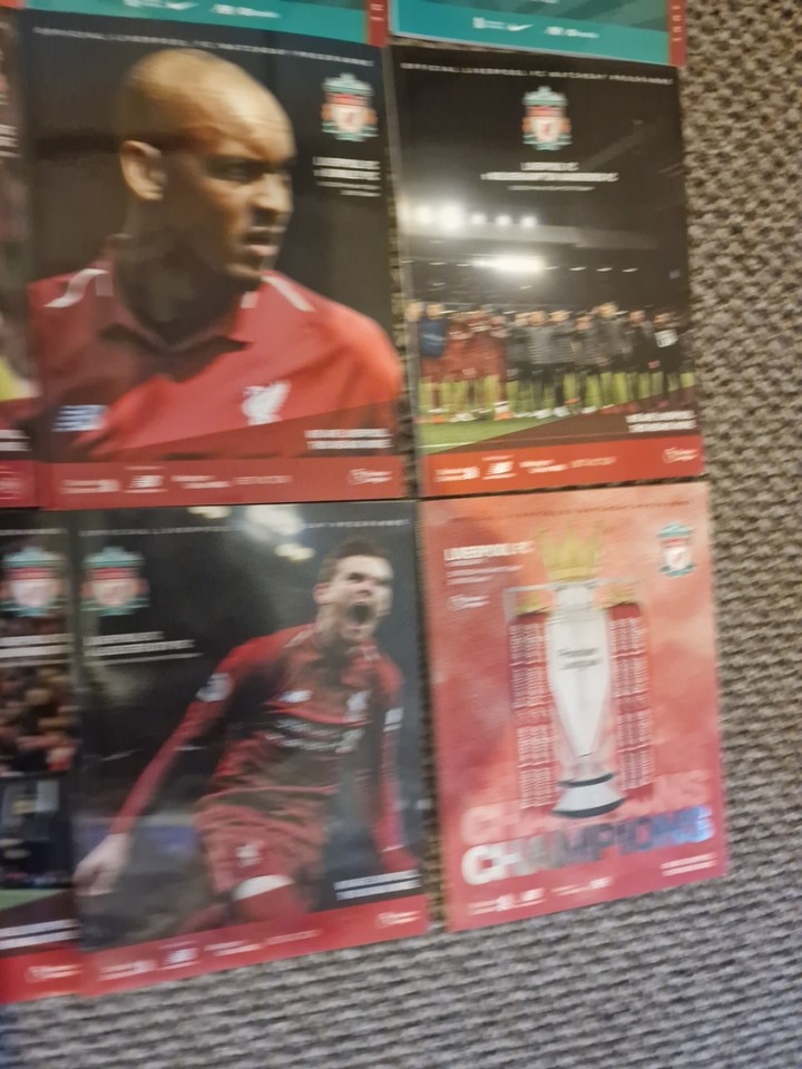 Liverpool Fc Matchday Programmes Mixed Seasons Bundle Rare Programmes ...