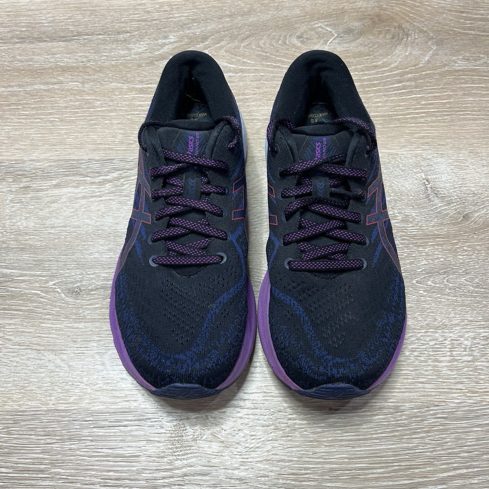 Asics Womens Gel Kayano 29 1012B272 Black Running Shoes Sneakers Size 8 ...