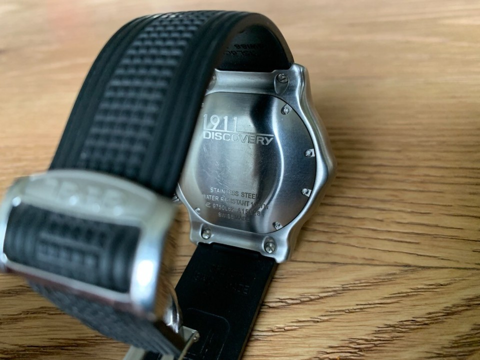 Ebel 1911 Discovery 43mm (Black face) Automatic Chronometer 9750L62 | eBay