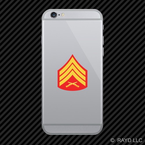 E-5 Sergeant Insignia Cell Phone Sticker Mobile usmc marine corps | eBay
