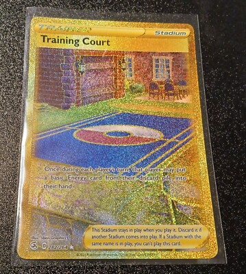 Pokemon Trainer Training Court Full Art Gold Holo Card | eBay