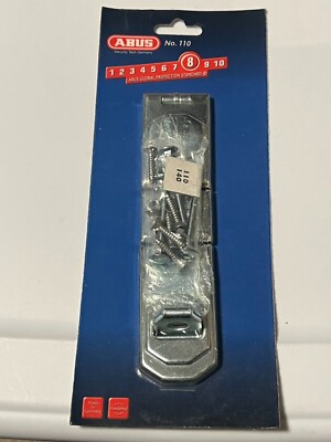 2-ABUS 110/195 DOUBLE FLEX PADLOCK HASP 7 5/8" NEW IN PACKAGE | eBay