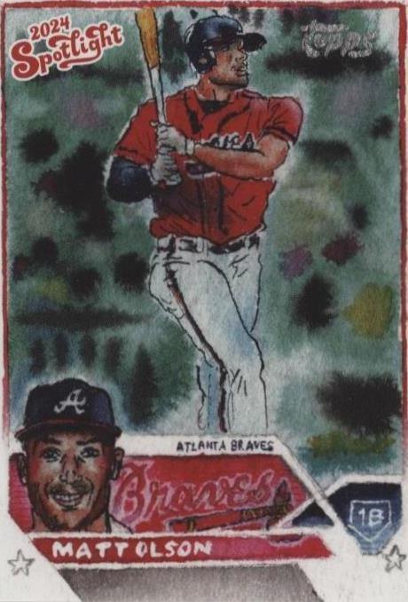 2024 Topps Spotlight by Andy Friedman - Matt Olson #42 Spotlight /75 ...