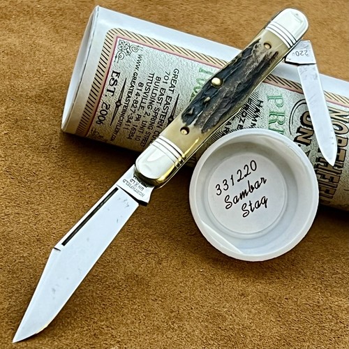 GEC GREAT EASTERN CUTLERY NORTHFIELD 33 CONDUCTOR SAMBAR STAG KNIFE ...