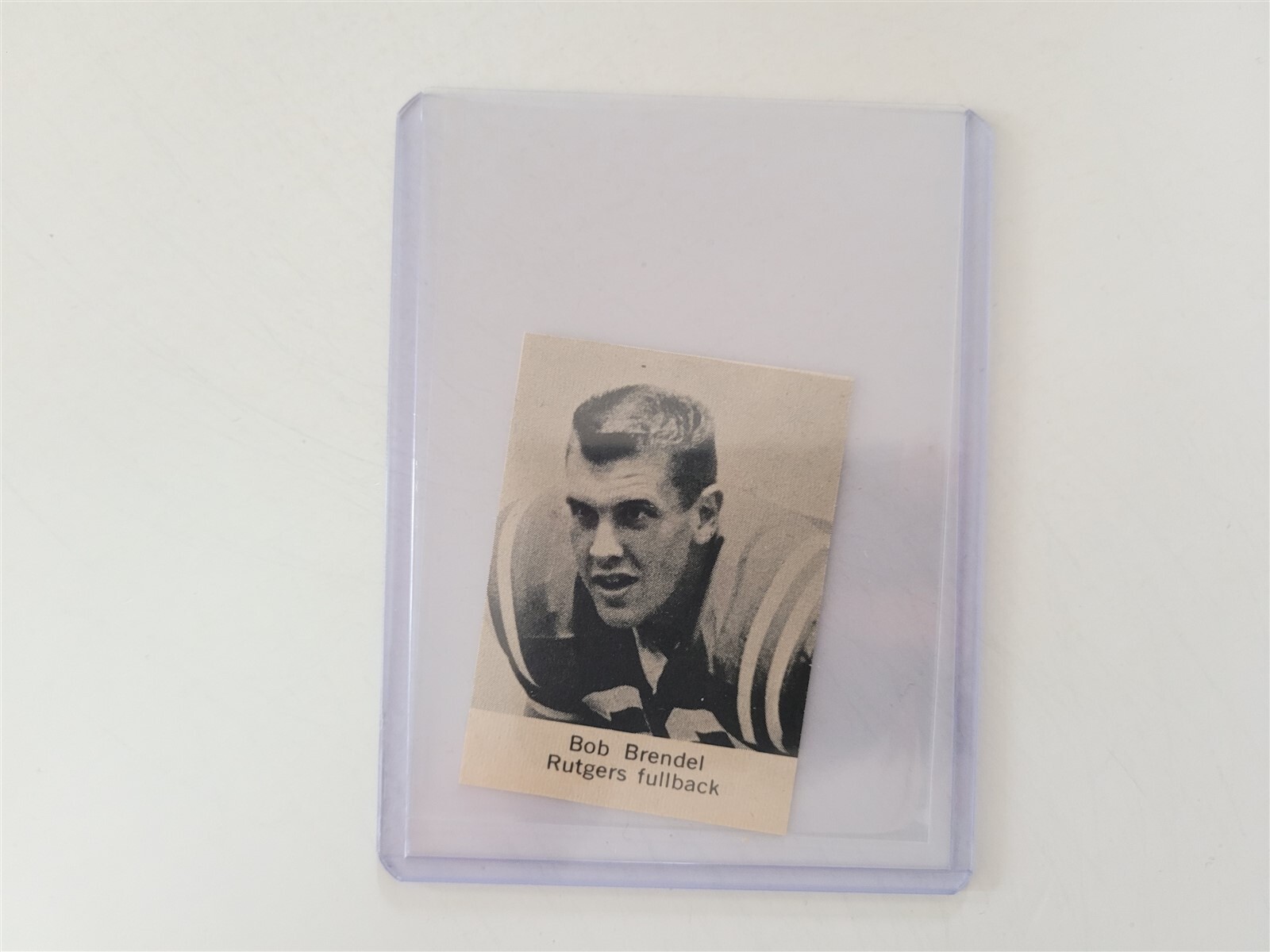 Bob Brendel Rutgers University 1965 Football YB Player Panel | eBay