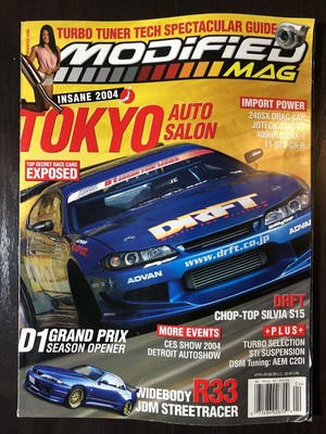 Vintage April 2004 Modified Mag Magazine Nissan Silvia S15 R33 GTR | eBay