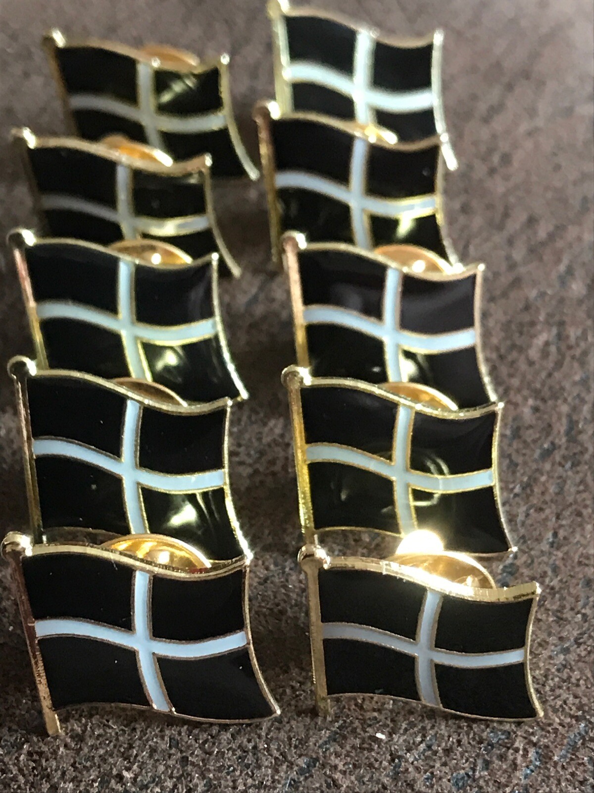 Job Lot Of 10 Cornish Cornwall Independence Small Discreet Flag Pin ...