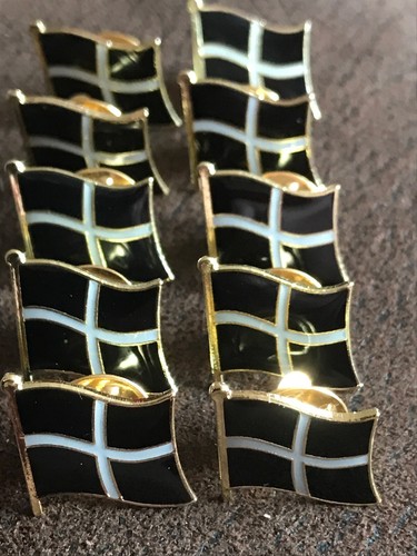 Job Lot Of 10 Cornish Cornwall Independence Small Discreet Flag Pin ...