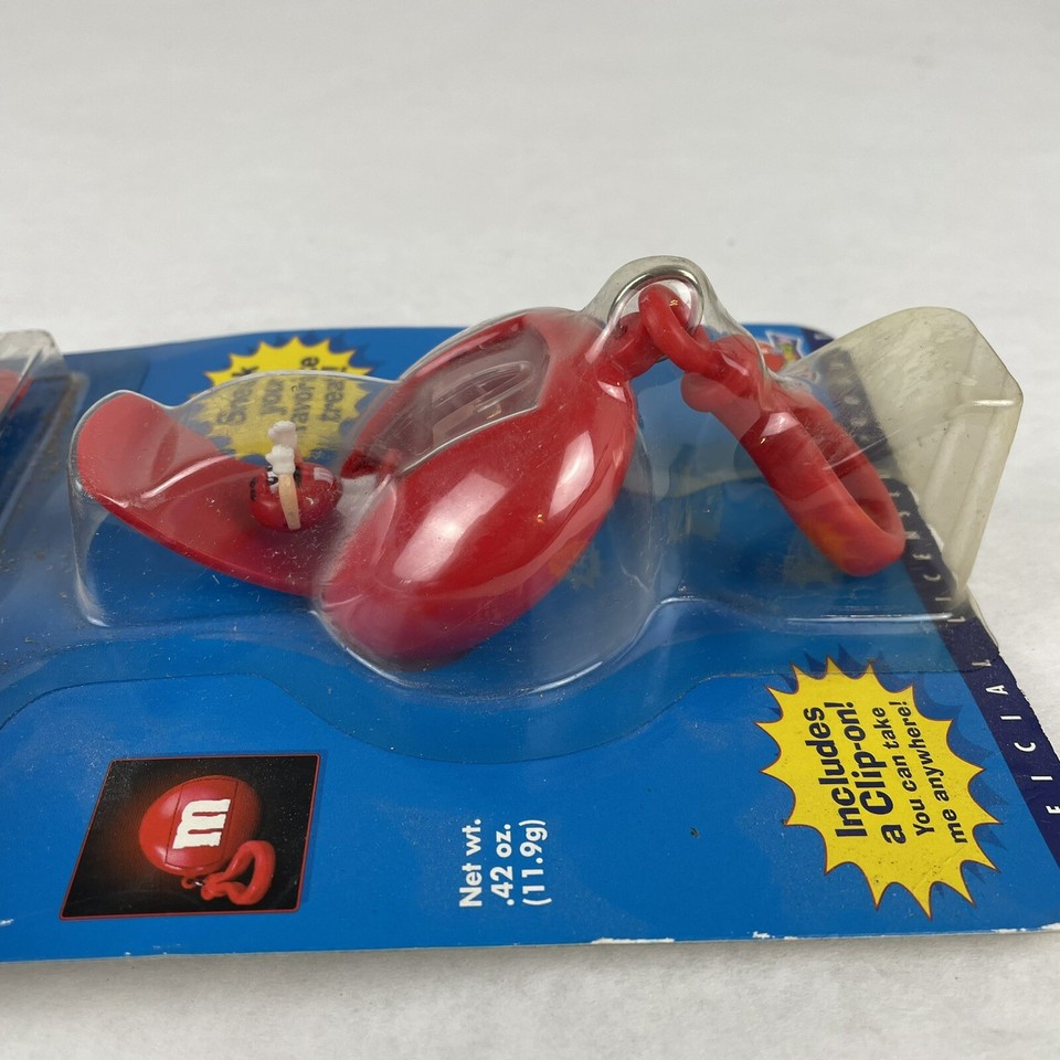 M&M's Minis Candy Hander Dispenser Clip-On Cap Candy Vintage 2002 Red ...