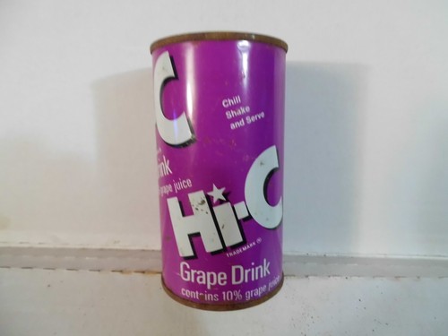 HI~C GRAPE DRINK JUICE TOP SODA CAN~COCA COLA CO.,HOUSTON,TEXAS | eBay