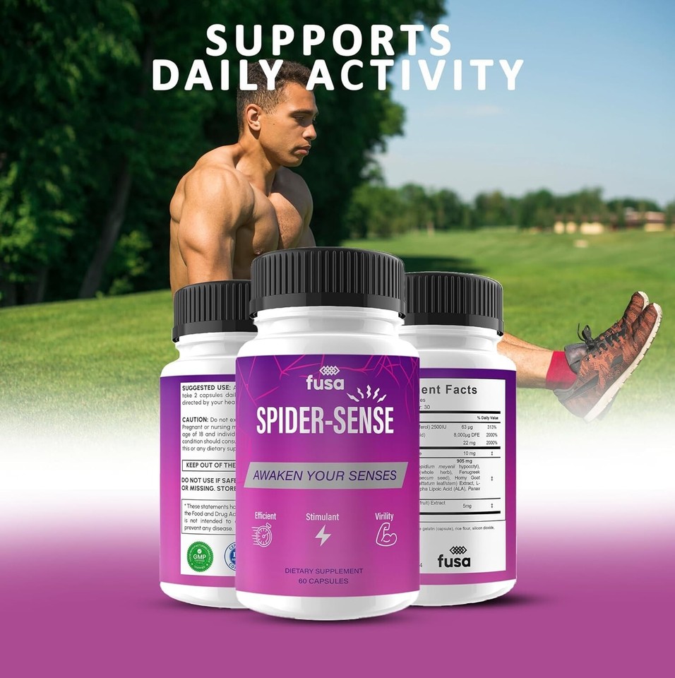Spider Sense Pills Spider-Sense Max Supplement, SpiderSense Maximum ...