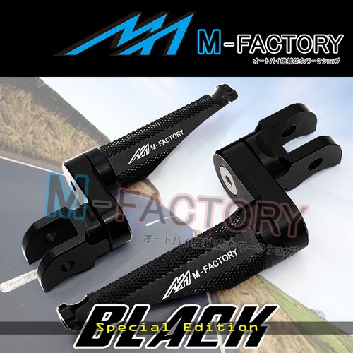 Shinobi Black Adjustable Front Footpegs 25mm For Honda CB300R CBF300NA ...