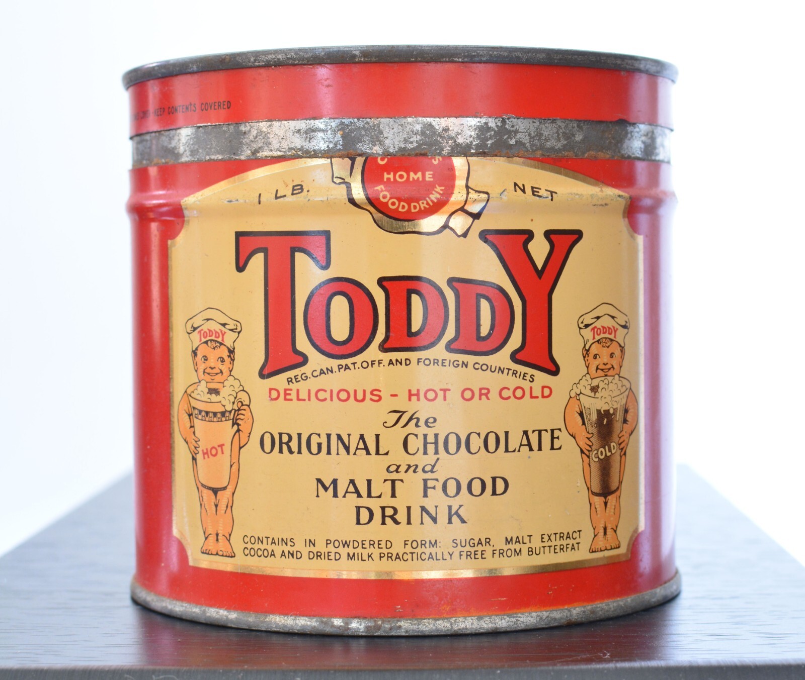 TODDY Advertising Food TIN 1lb Scarce Toronto CANADIAN VERSION great ...