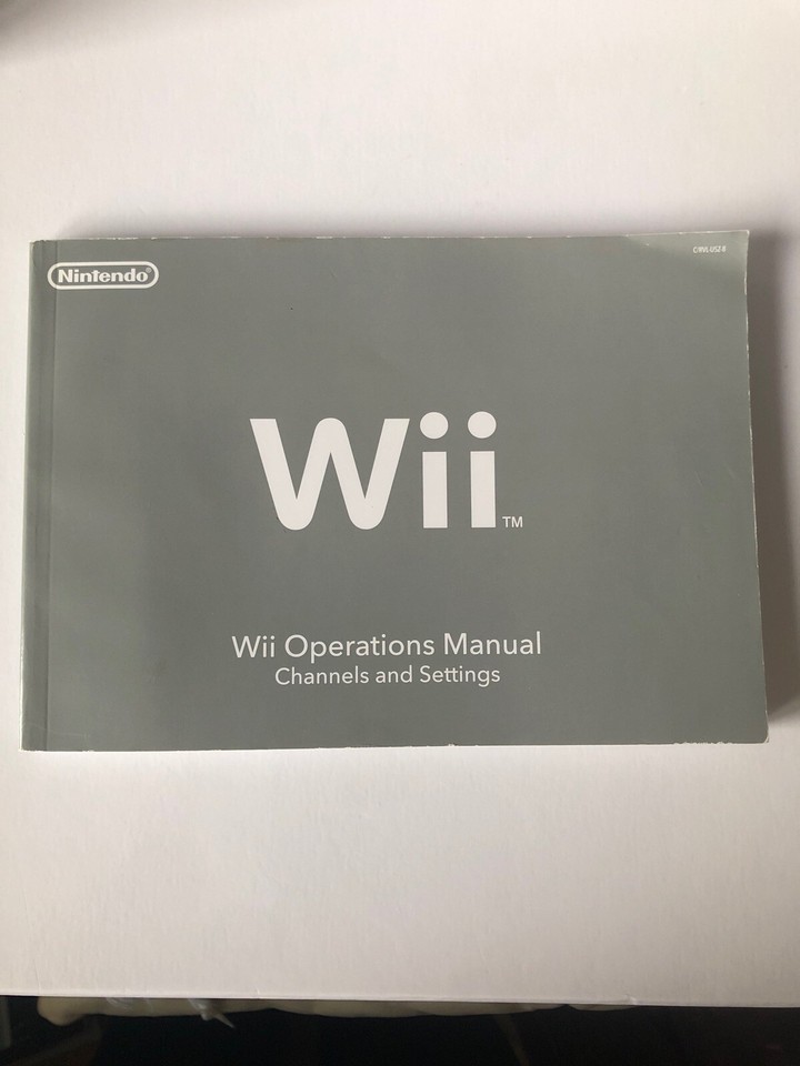 Nintendo Wii Operations Manual & Quick Set Up Guide Book | eBay
