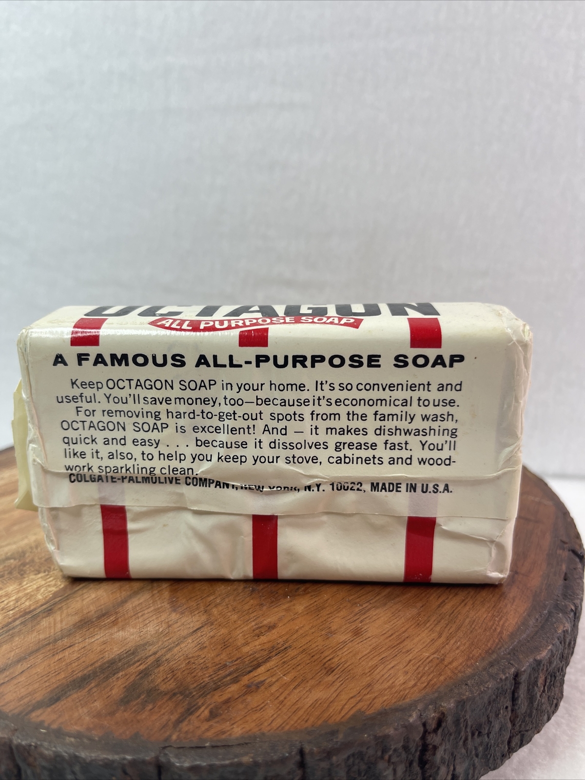 Vintage Colgate Octagon All-Purpose Soap 7 oz Bar New….Prop for movies ...