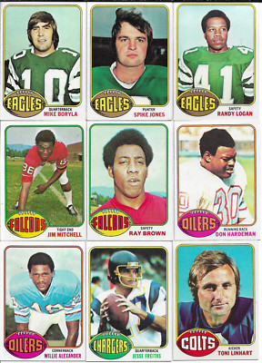 1976 Topps Football Stars 11 Card Lot with Mike Boryla VG-EX | eBay
