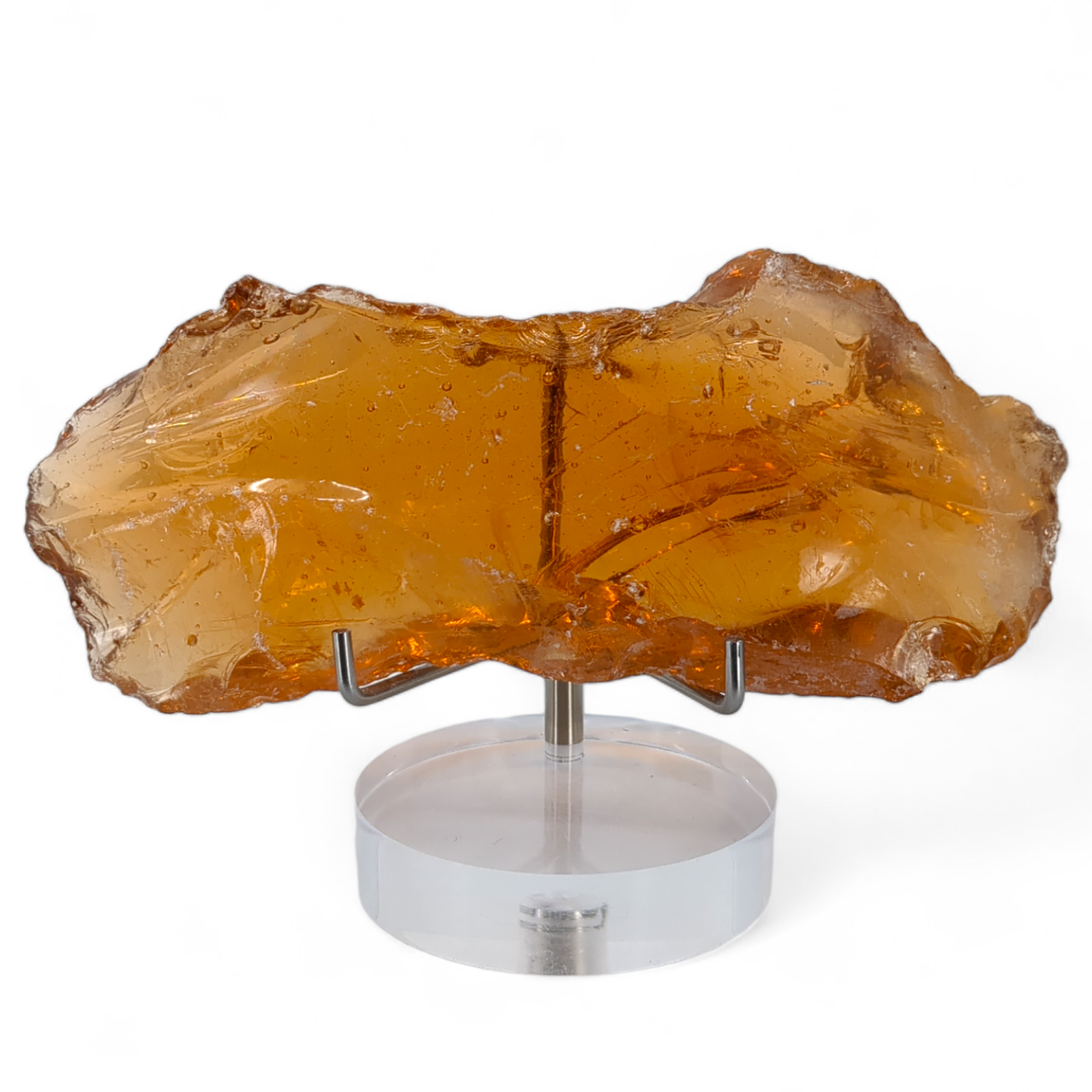 Amber Translucent Art Glass Cullet Suncatcher Garden Glass #4XL58 | eBay