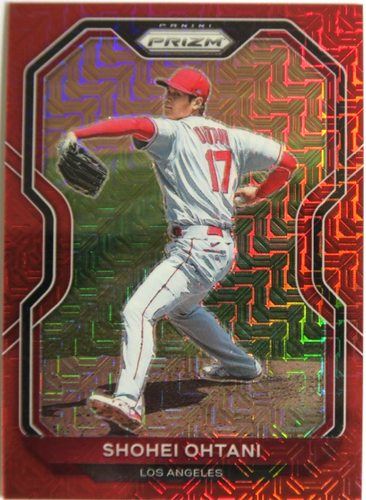 2021 Panini Prizm Shohei Ohtani Tier II RED MOJO /149 ANGELS #183 SP ...