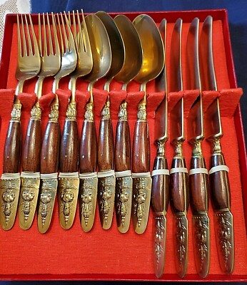 24 PIECE SET OF SAMRAN THAILAND FLATWARE | eBay