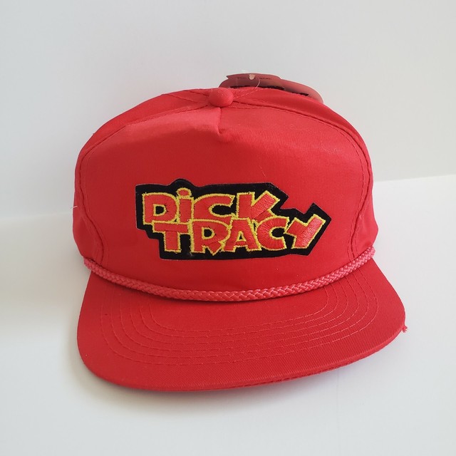 Vintage 1990 Disney Dick Tracy Red Promo Snapback Cap Hat See Photos